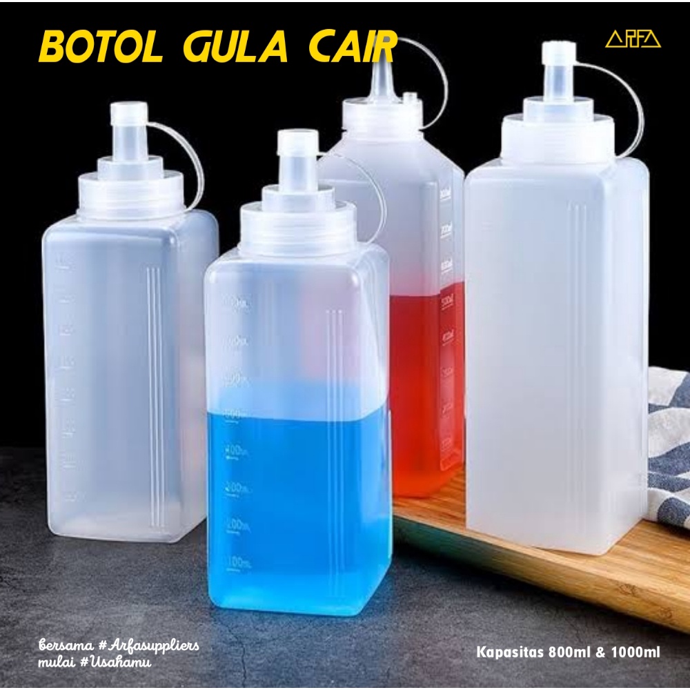 Jual Botol Gula Cair Square - Botol Saos | Shopee Indonesia