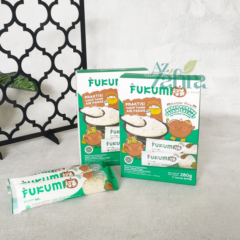 Jual FUKUMI Beras Porang Box 280gr isi 7 sachet | Shopee Indonesia