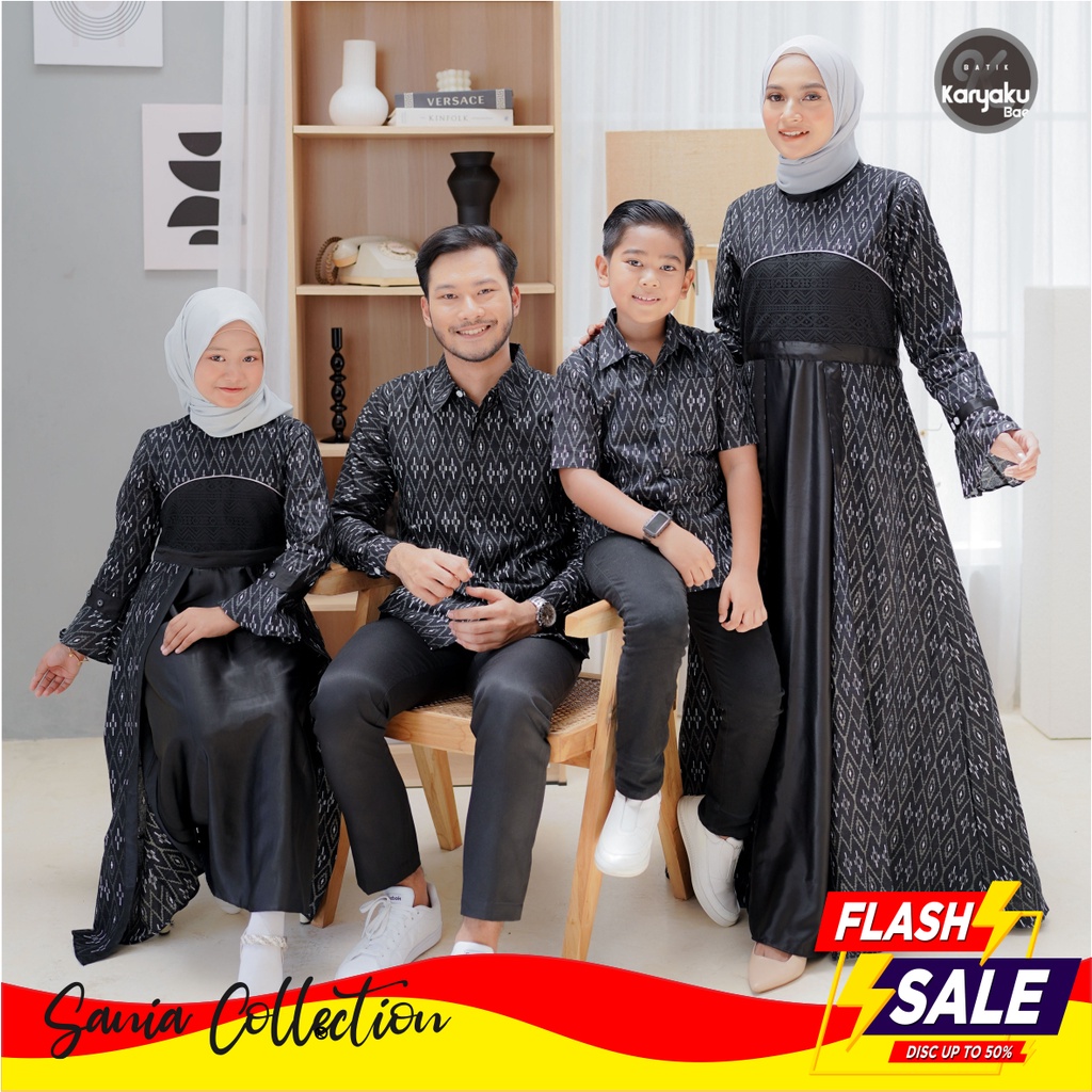 Jual Baju Couple Pasangan Terbaru 2024 Batik Gamis Kebaya Kapel Keluarga Suami Istri Batik ...