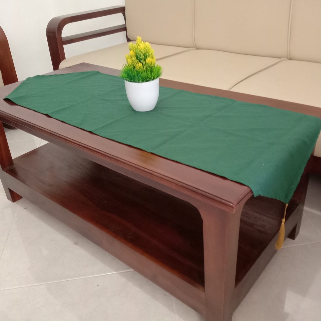 Jual TAPLAK MEJA RUANG TAMU MEWAH MINIMALIS POLOS | TABLE RUNNER ...