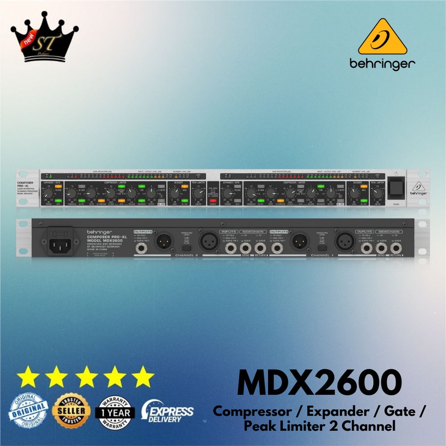 Jual BEHRINGER Composer Pro-XL MDX2600 Compressor / Peak Limiter / Gate ...