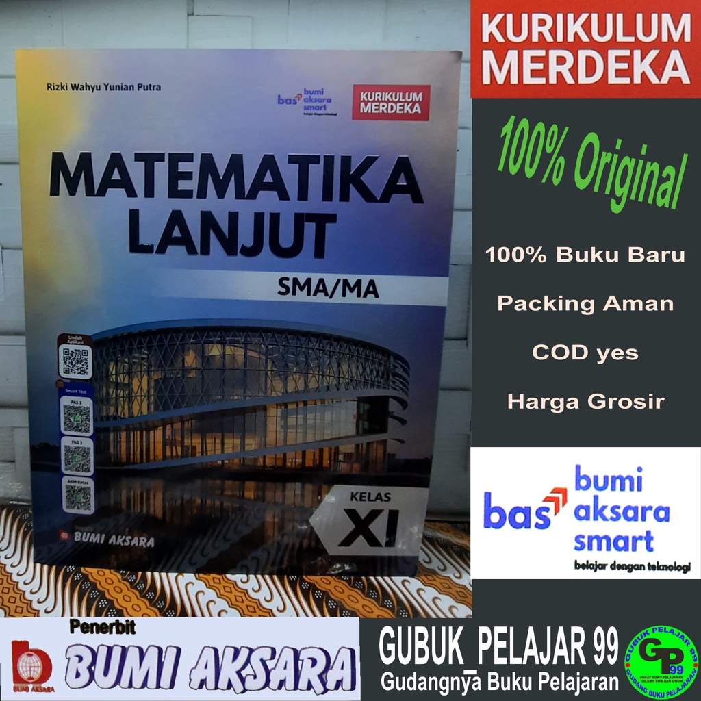 Jual Buku Siswa MATEMATIKA LANJUT Kelas 11 Untuk SMA/MA KURIKULUM MERDEKA Penerbit Bumi Aksara ...