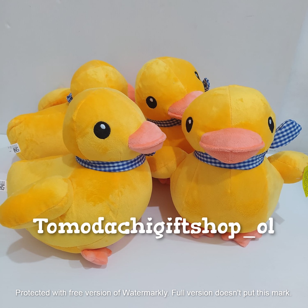 Jual TM/Boneka Plush Toys Bebek Kuning Yellow Little Duck Piyo Piyo Dasi Pita Kotak Soft ...