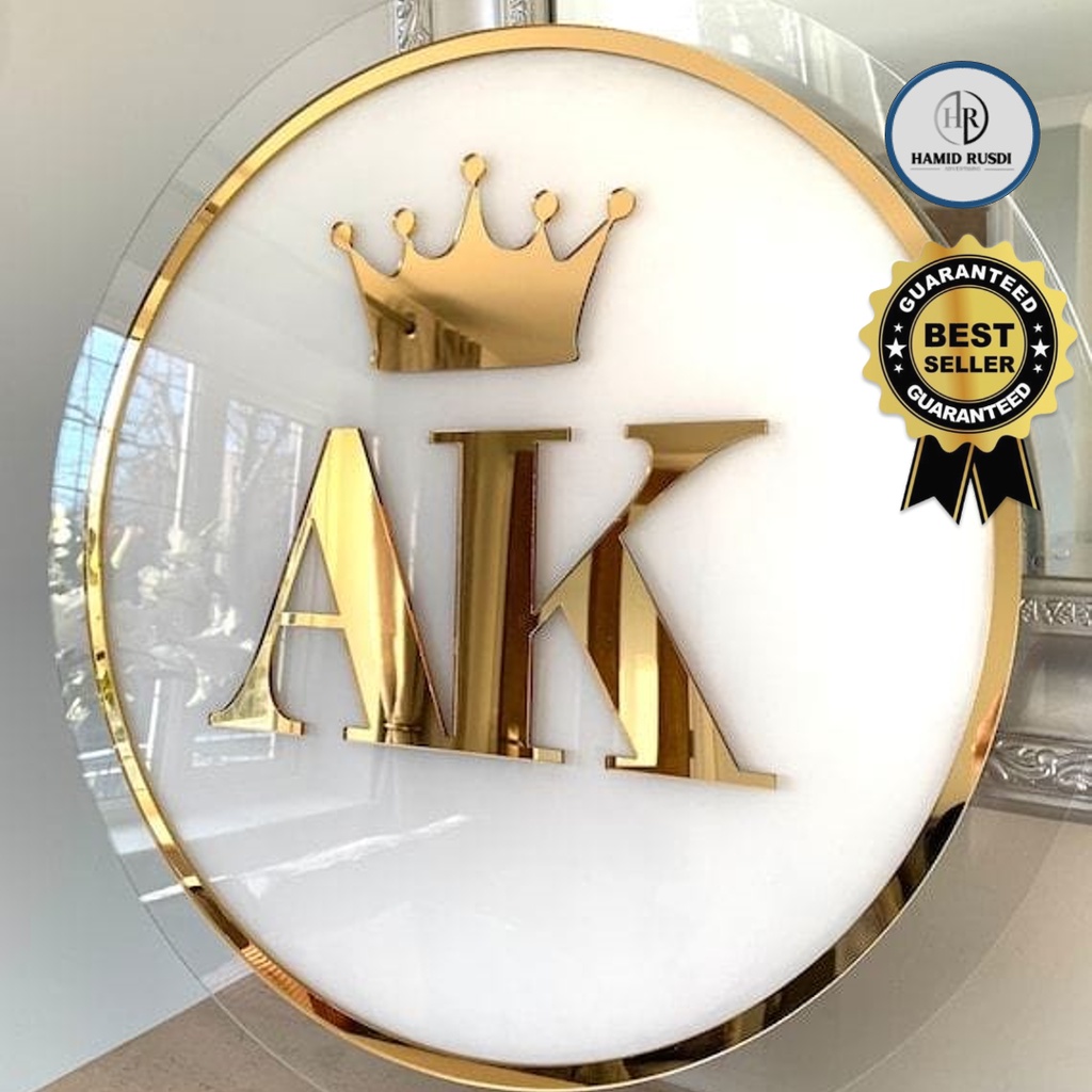 Jual SPESIALIS CUSTOM ACRYLIC PREMIUM PAPAN USAHA,AKRILIK MIRROR LOGO ...