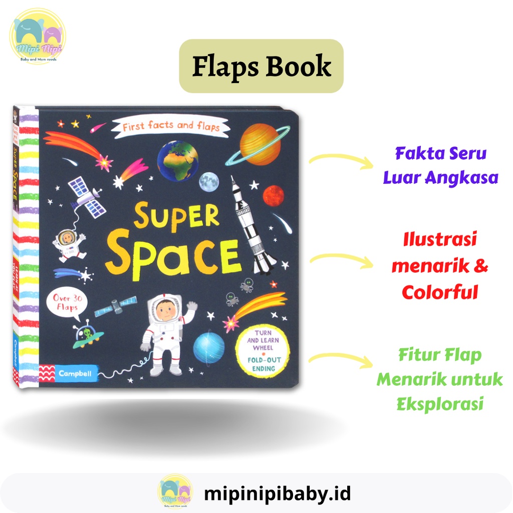 Jual First Facts and Flaps Book - Super Space (Over 30 Flaps) | Shopee ...