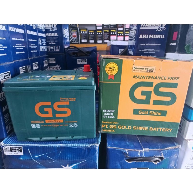 Jual aki mobil proton saga (taksi) gs mf ns70 12v65ah | Shopee Indonesia