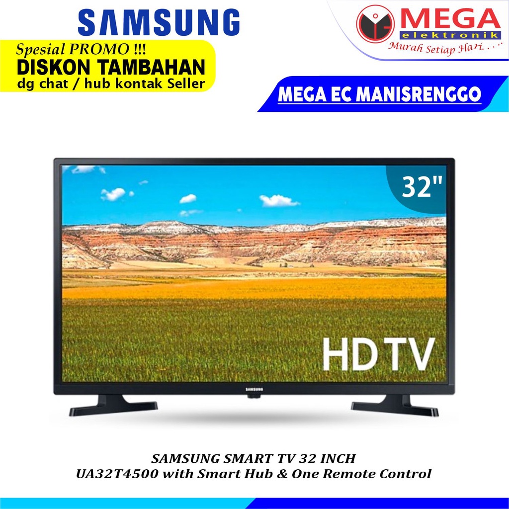 Jual SAMSUNG LED SMART TV UA32T4500 32 INCH SMART HUB & ONE REMOTE CONTROL | Shopee Indonesia
