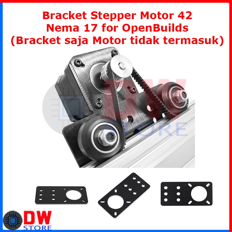 Jual OpenBuilds Nema 17 23 Bracket Stepper Motor 42 57 Plate Mount ...