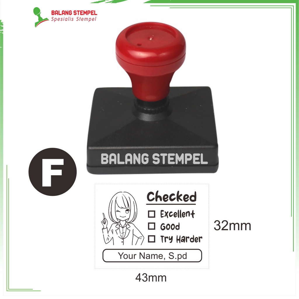 Jual Stempel Nilai Guru Stampel Penilaian Cap Koreksi Stamp Checked Reward | Shopee Indonesia