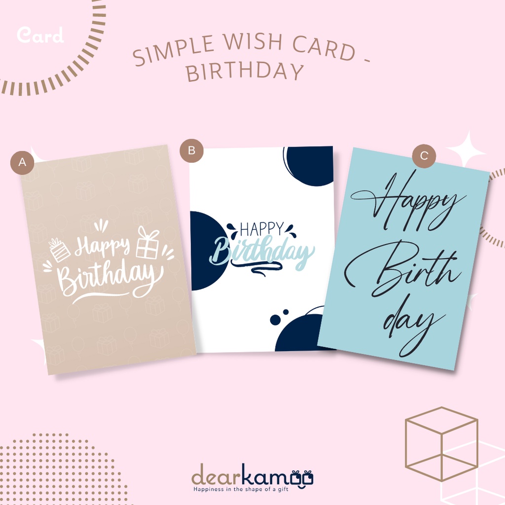 Jual Wish Card Happy Birthday / Kartu Ucapan Ulang Tahun / Ultah ...