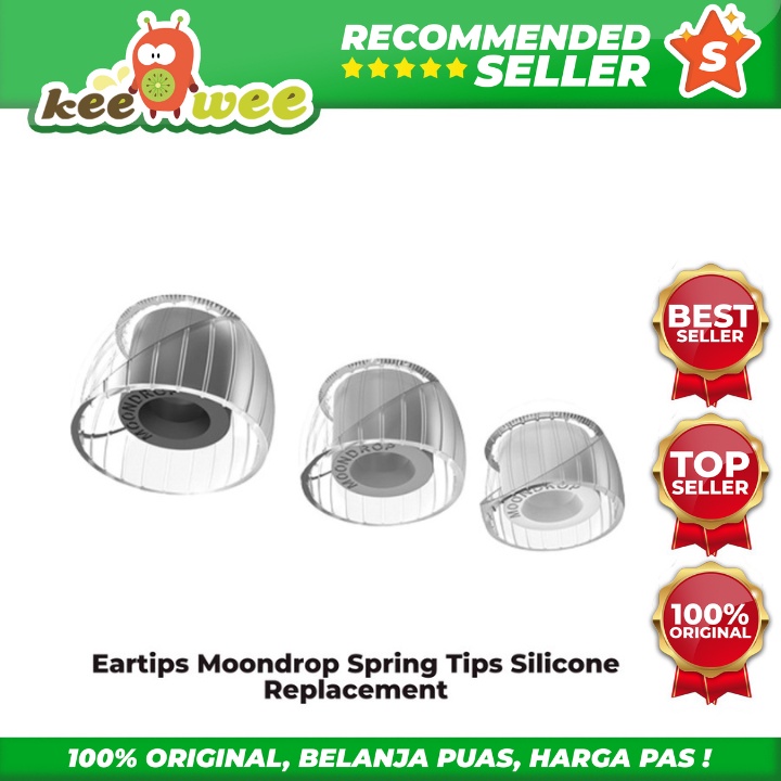 Jual Eartips Moondrop Spring Tips Silicone Replacement | Shopee Indonesia