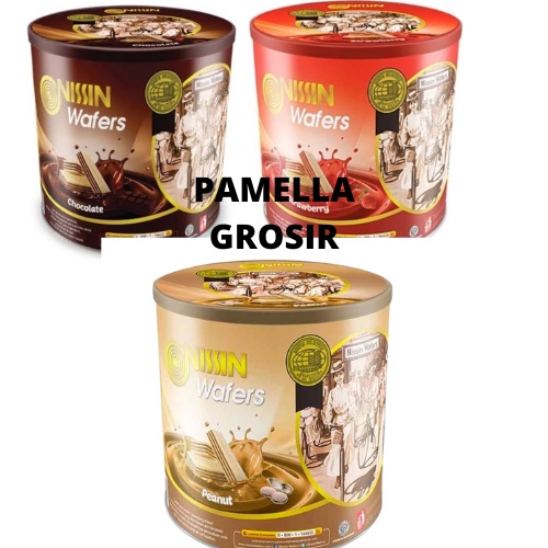Jual NISSIN WAFER CHOCOLATE 570GR KALENG SNACK makanan ringan jajanan ...