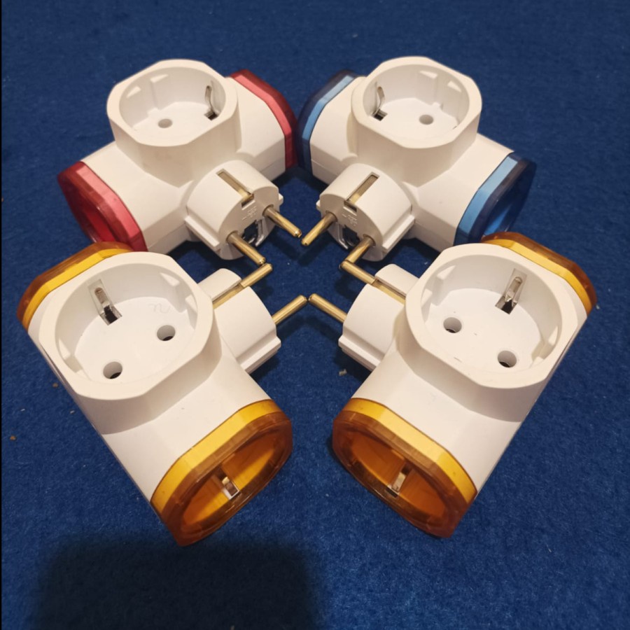 Jual Steker Arde STOP KONTAK T Colokan LISTRIK Cabang 3 ASLI KUNINGAN ...