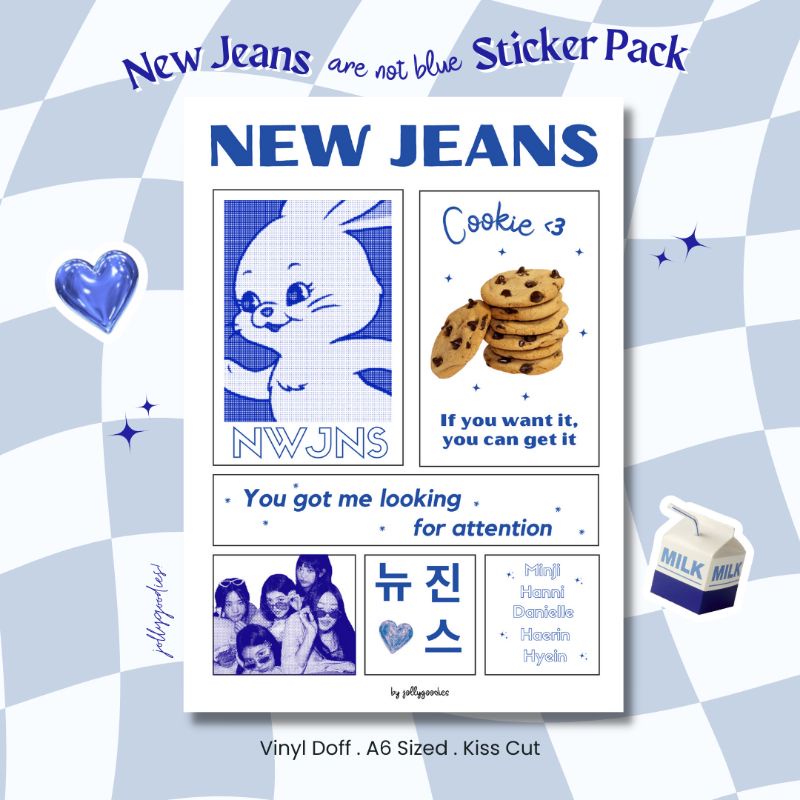 Jual jollygoodies | New Jeans Sticker Sheet - Kpop Deco Sticker ...