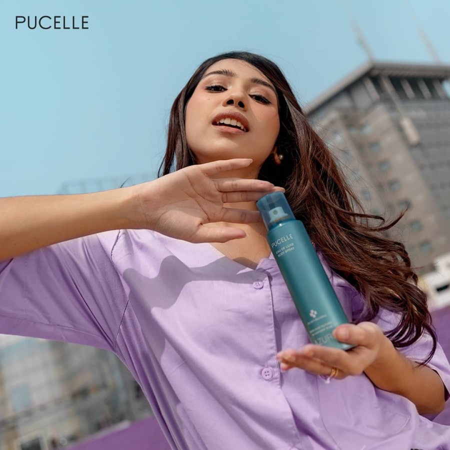 Jual Pucelle Eau De Luxe Body Spray Azure 150 Ml | Shopee Indonesia