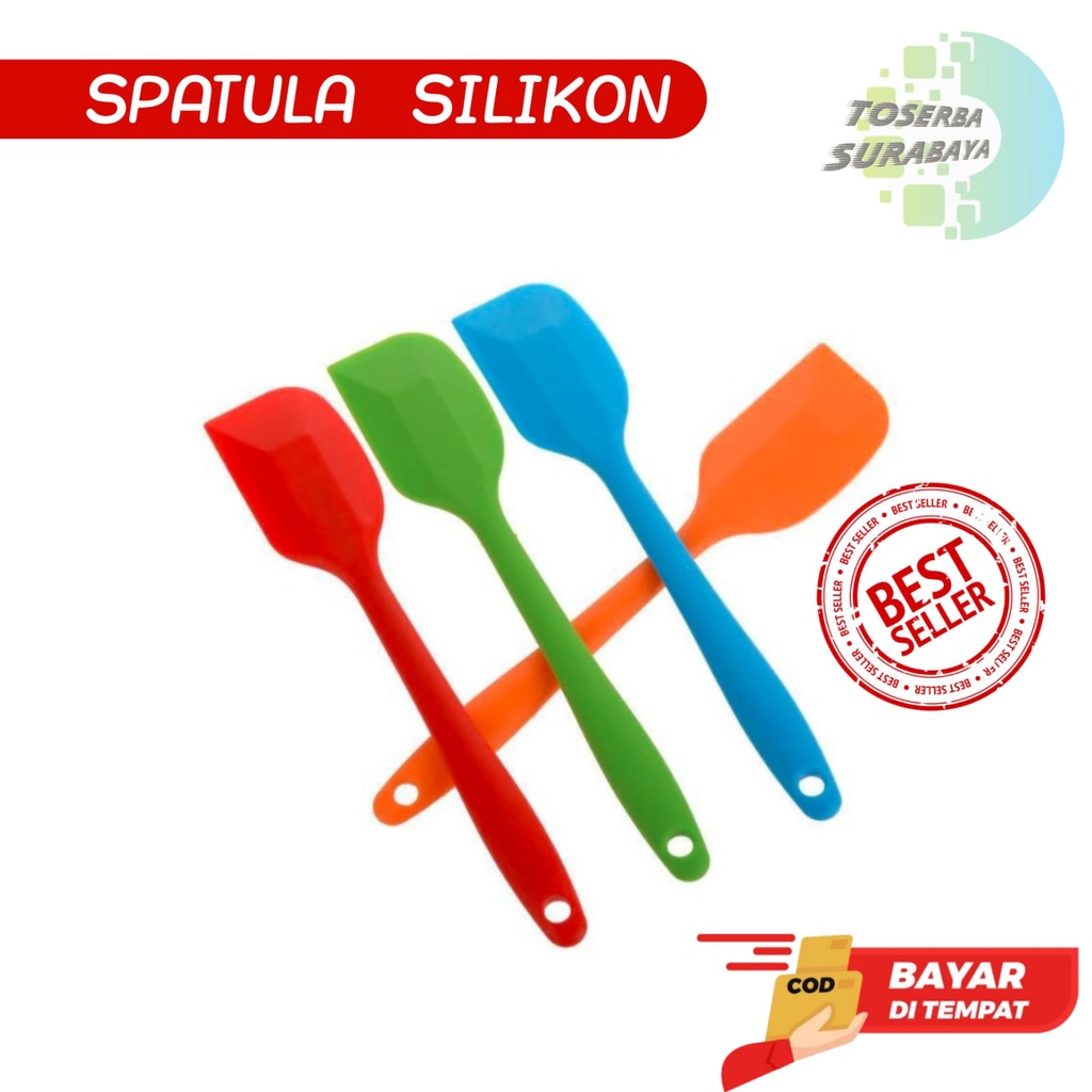 Jual SPATULA SILICONE Tahan Panas / SOLET SILIKON Anti Panas Serbaguna ...