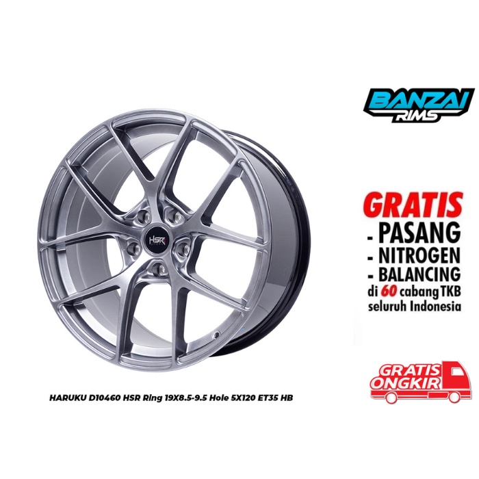 Jual VELG MOBIL RACING HARUKU HSR RING 19 LEBAR 8,5-9,5 BMW SERIE 3 | Shopee Indonesia