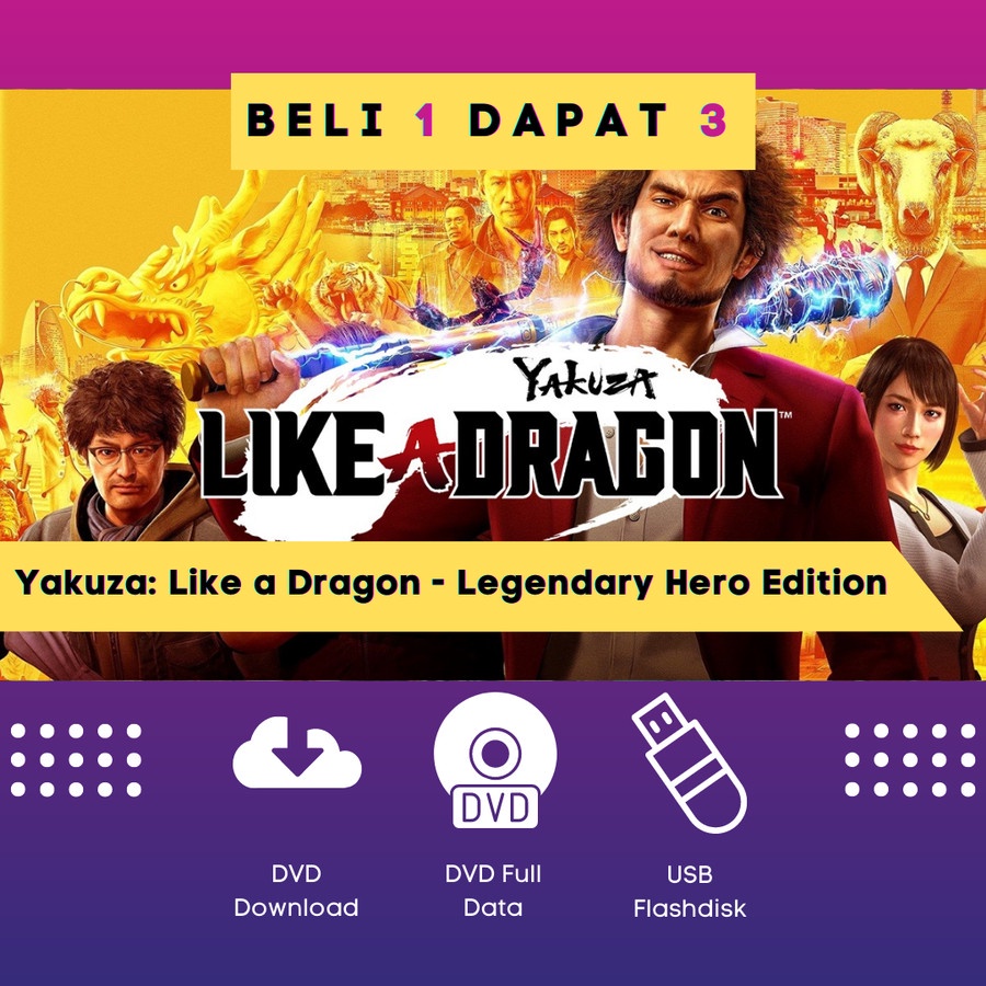 Jual Yakuza Like A Dragon Legendary Hero Edition Game Pc Original