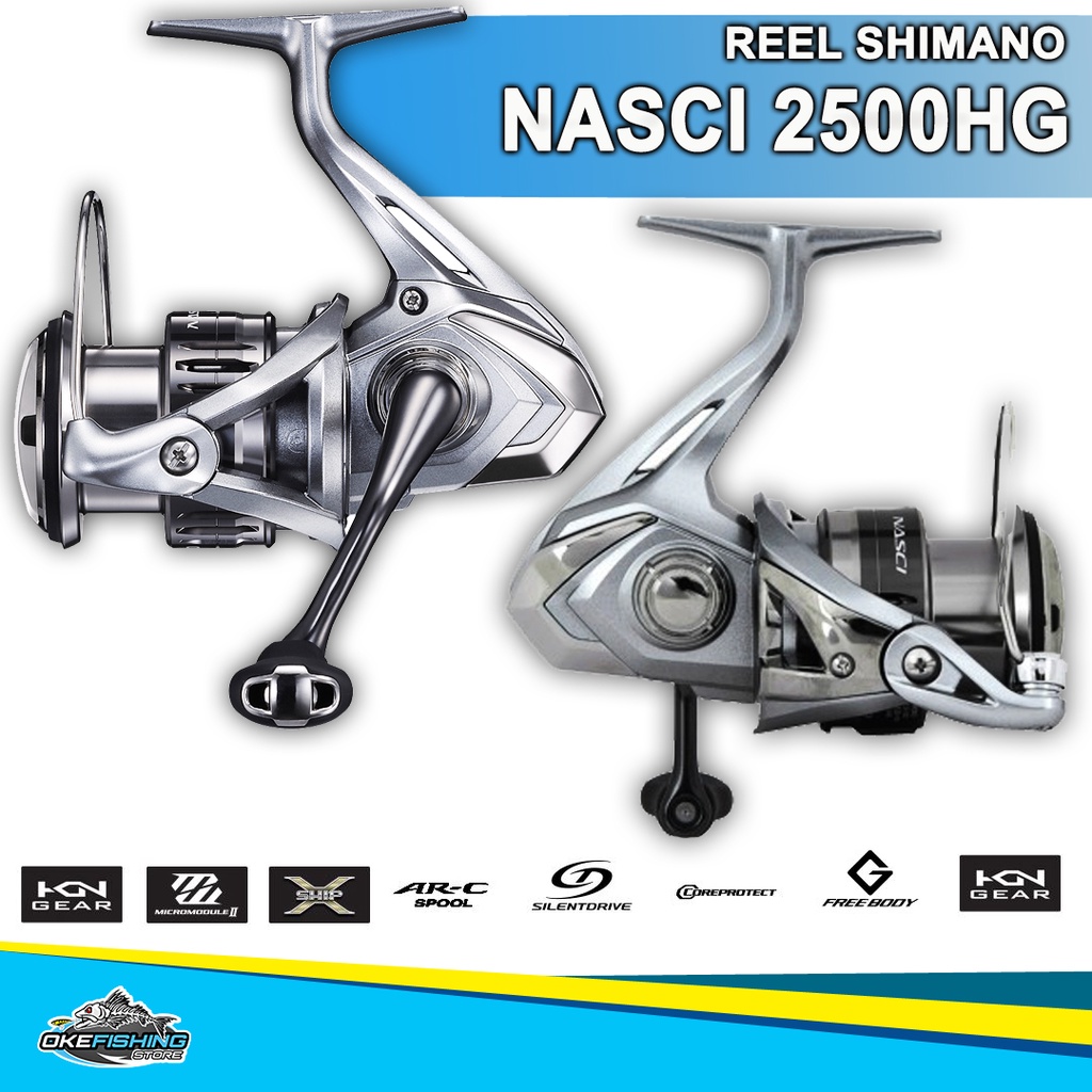 Jual Reel Pancing Shimano Nasci 2500HG | Shopee Indonesia