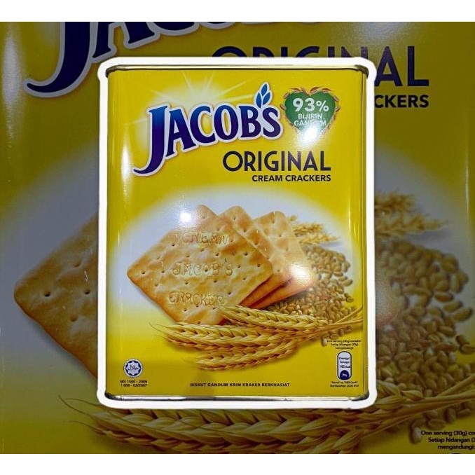Jual BISKUIT KALENG BISKUIT JACOBS ORIGINAL CREAM CRACKERS KALENG 700GR ...