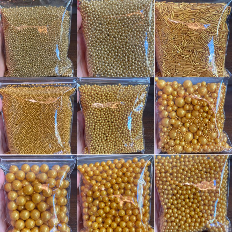 Jual sprinkle gold series 250gr / sprinkle kue bisa dimakan | Shopee ...