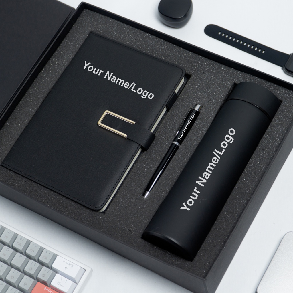 Jual Custom Gift Set Tumbler Notebook Pulpen Hampers Corporate kantor ...