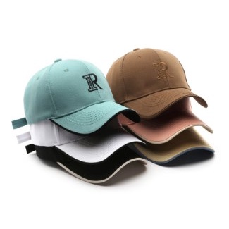 Jual Topi Unisex Lembut Top R Huruf Pure Warna Nyaman Katun Topi Ba ...