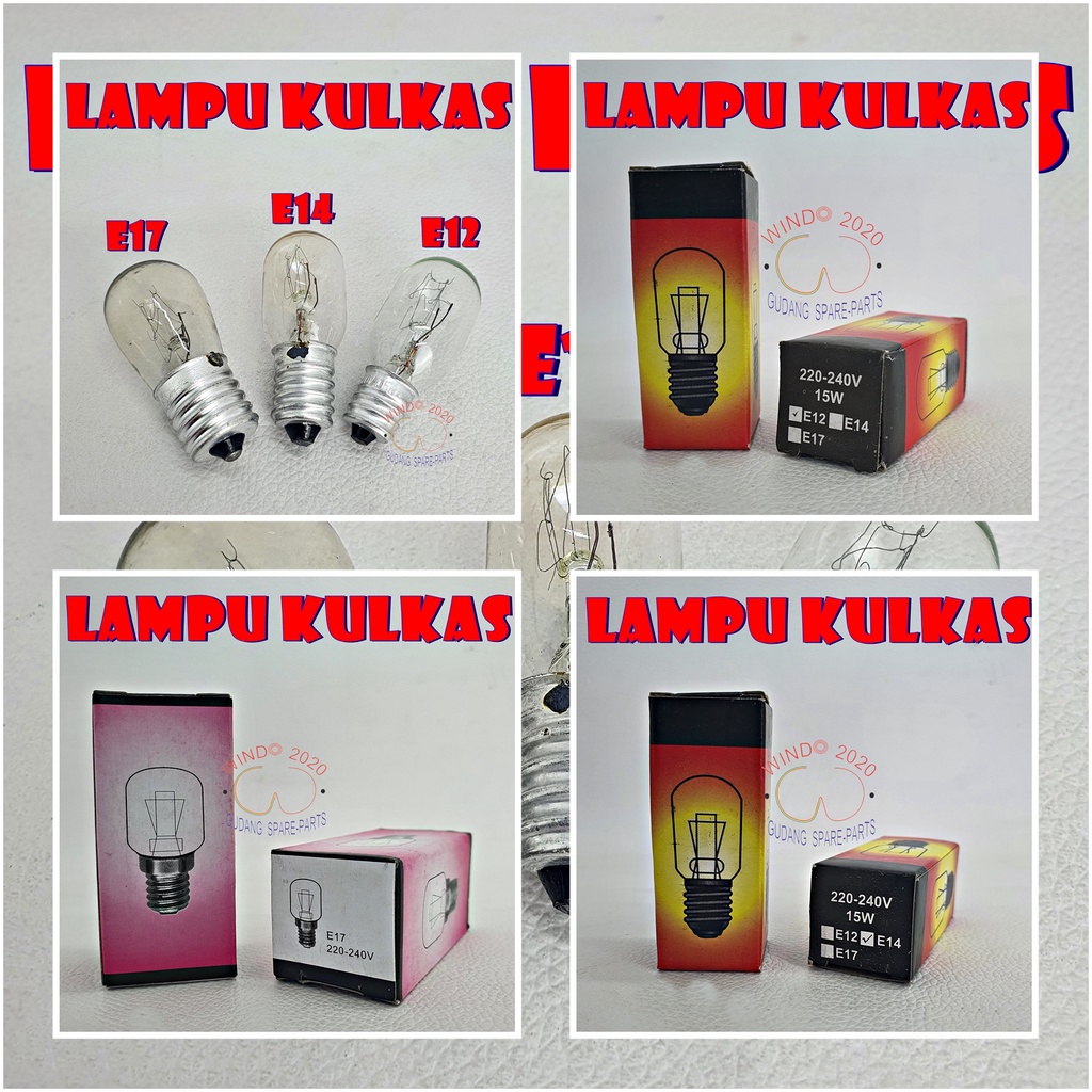 Jual LAMPU KULKAS | LAMPU SHOWCASE | LAMPU FREZEER | LAMPU KULKAS UKURAN E12 , E14 , E17 INV2 ...