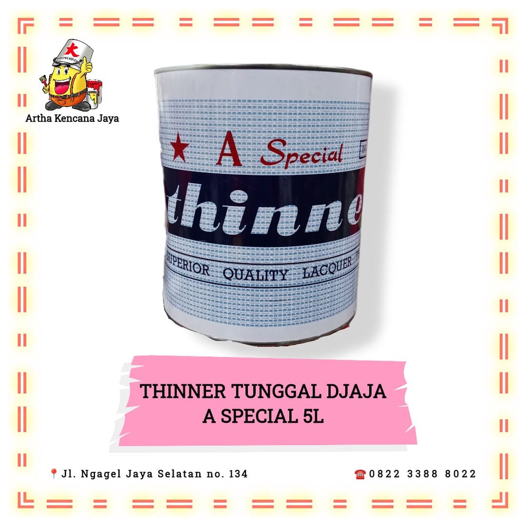 Jual THINNER TUNGGAL JAYA 5L | Shopee Indonesia