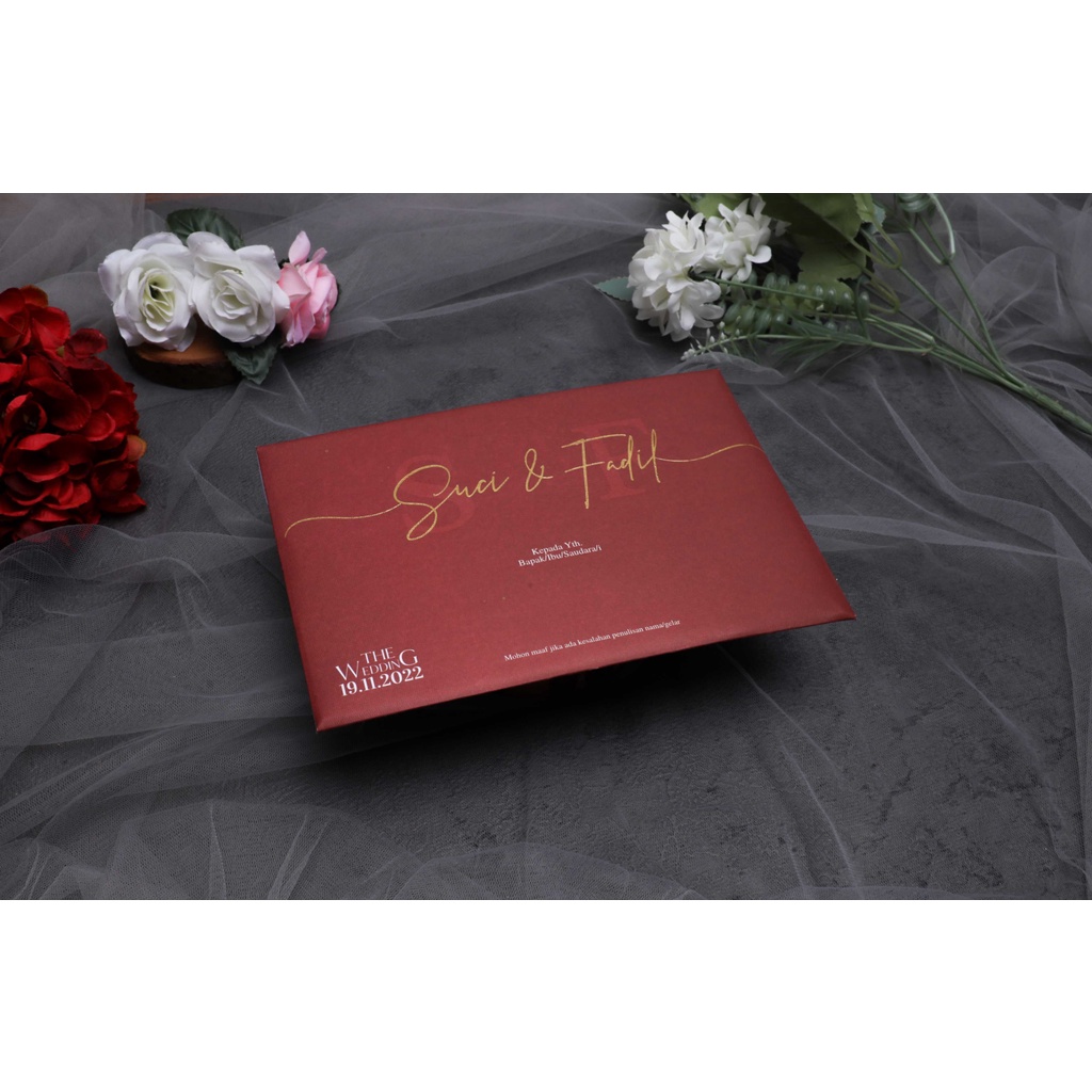 Jual Undangan hard cover full rend and white | Shopee Indonesia