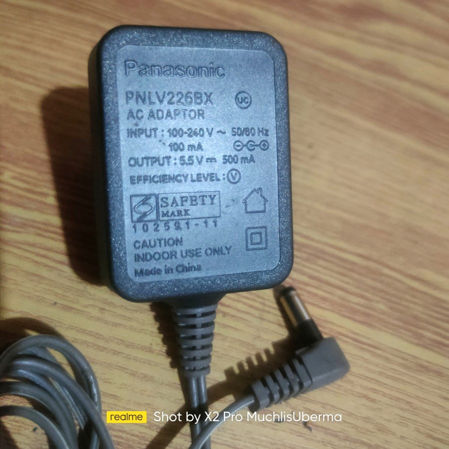 Jual Adaptor Telepon Wireless Panasonic 5.5V 500mA Adapter AC PNLV226BX | Shopee Indonesia