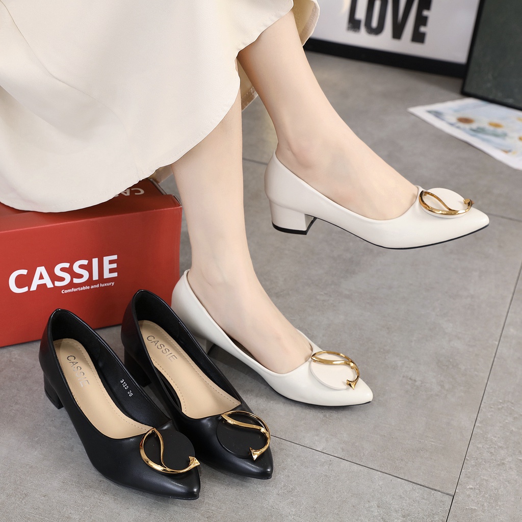 Jual GSW SEPATU KERJA WANITA HAK CHUNKY IMPORT (3123) SEPATU HAK TINGGI ...