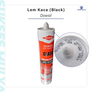 Jual dowsil dow corning asam lem kaca silicone sealant HITAM | Shopee Indonesia