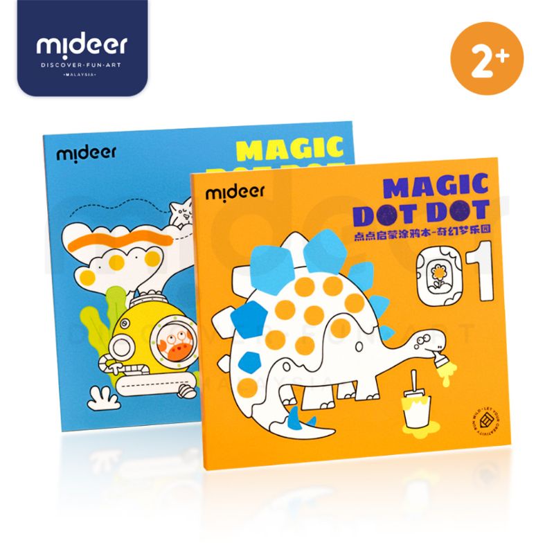 Jual Mideer magic dot dot book dot Finger paint mewarna sensory ...