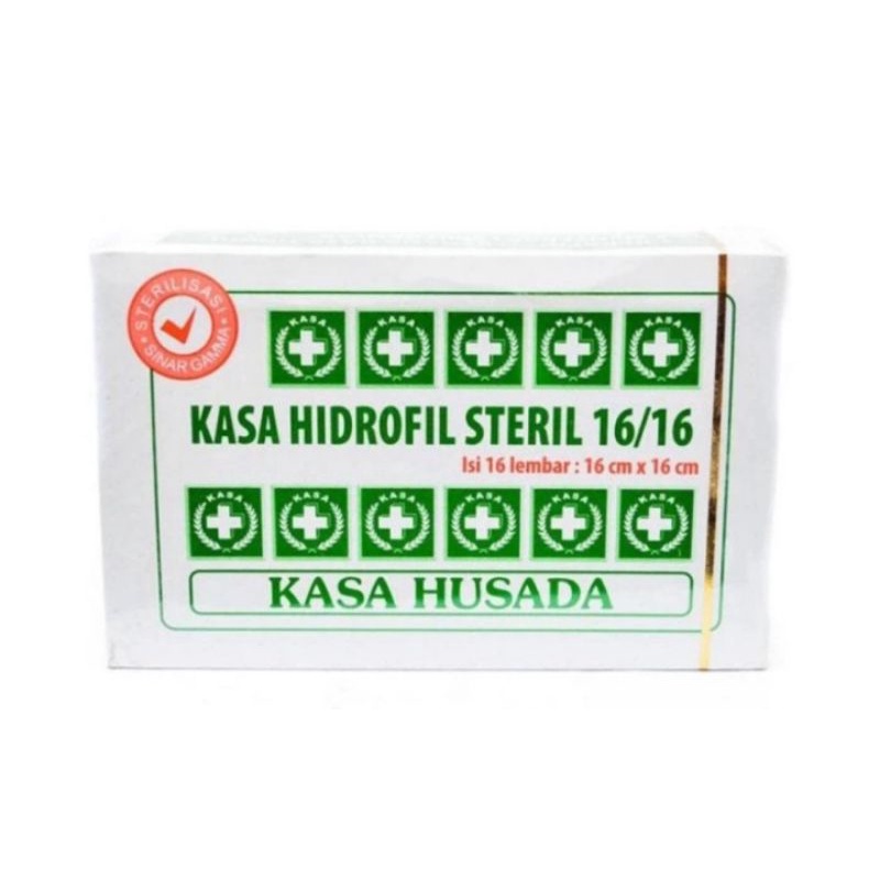 Jual kasa husada steril 16 x 16 cm, kasa hidrofil husada, kasa steril ...