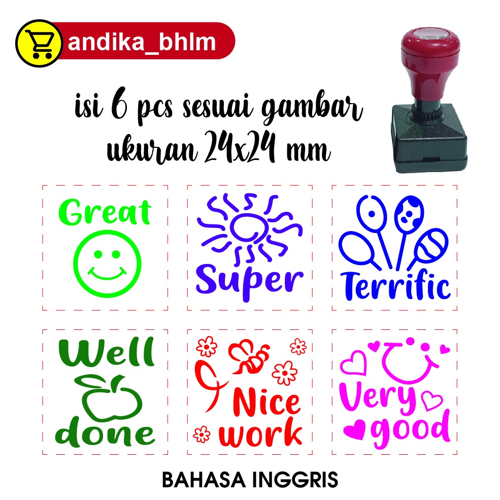 Jual Stempel Reward Penilaian Guru TK / SD / Anak | Shopee Indonesia