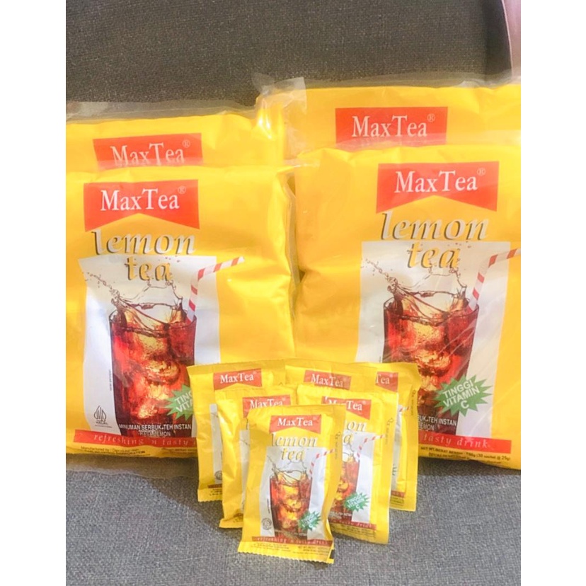 Jual Max Tea Lemon Tea - MaxTea (30 Sachet) | Shopee Indonesia