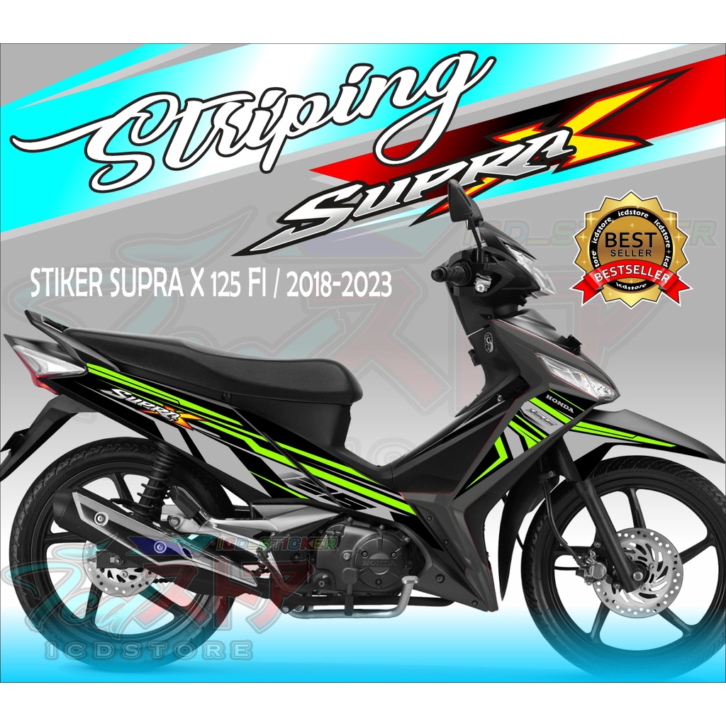 Jual SUPRA X 125 FI 2018 / STRIPING VARIASI SUPRA / 125 / BARU CW ...