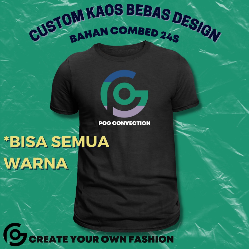 Jual Sablon kaos custom bebas desain nama, foto, bahan combed 24s | Shopee Indonesia