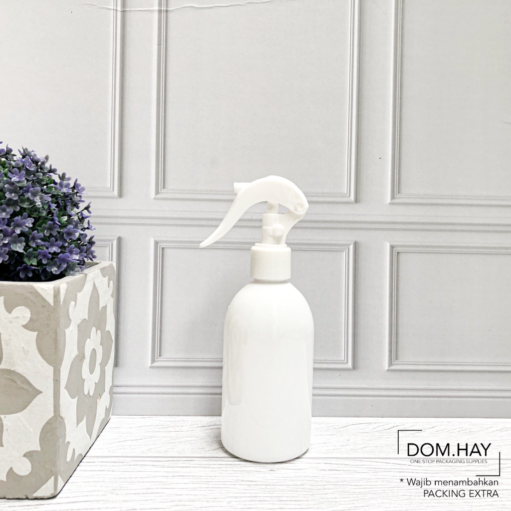 Jual 250ml Oval Botol Trigger Spray Putih Plastik PET Botol Semprot Tanaman Handsanitizer ...