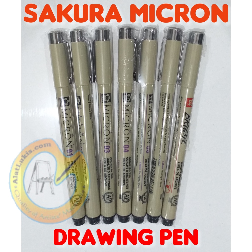 Jual Sakura Micron Drawing Pen / Untuk Melukis | Shopee Indonesia