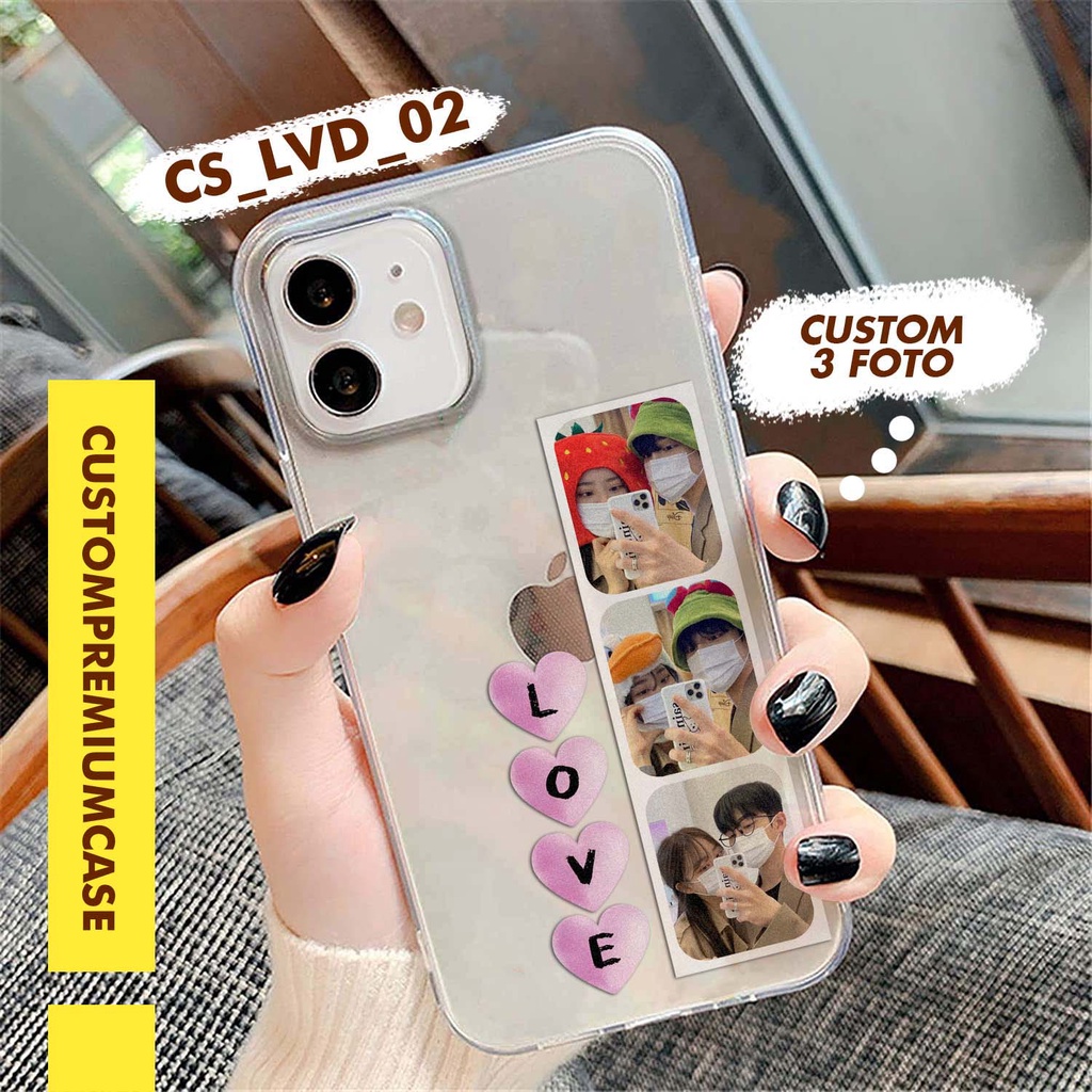 Jual CUSTOM CASE FOTO COLLAGE LOVE DOODLE / CASING CUSTOM FOTO (3 FOTO ...