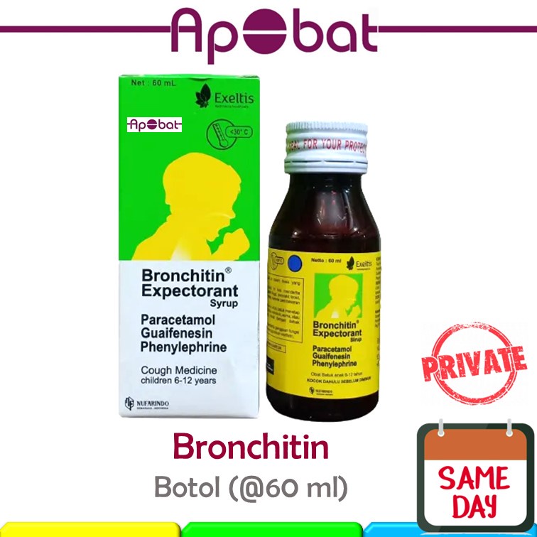 Jual - ApObat - Bronchitin SIRUP 60 ml Expectorant Obat Batuk Berdahak ...