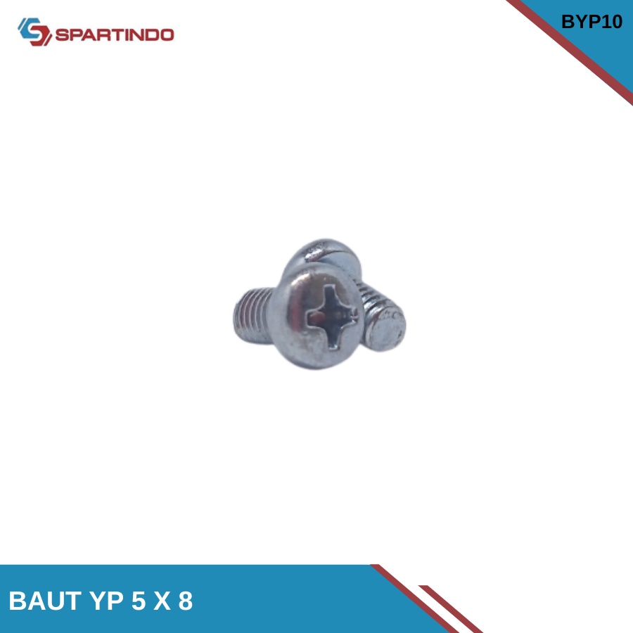 Jual Baut JP M5 Baut Kepala Bulat 5 x 8 mm (25 pcs) Sekrup Skrup Mesin Kepala Pan Baut Bolt Jp ...