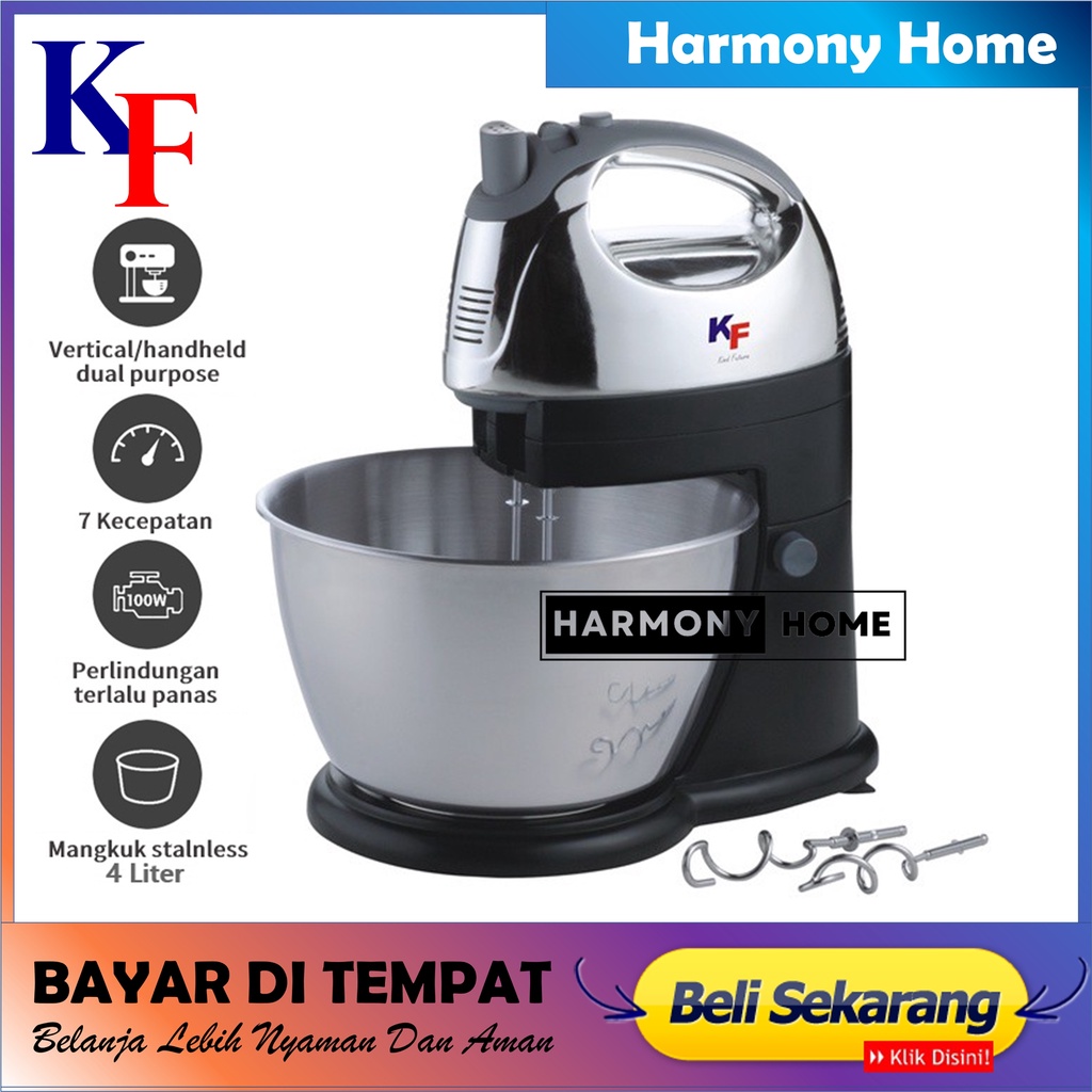 Jual Stand Mixer Mixer Duduk 4 Liter 350 Watt Kf 907 CS/KF-906 CS Mixer ...