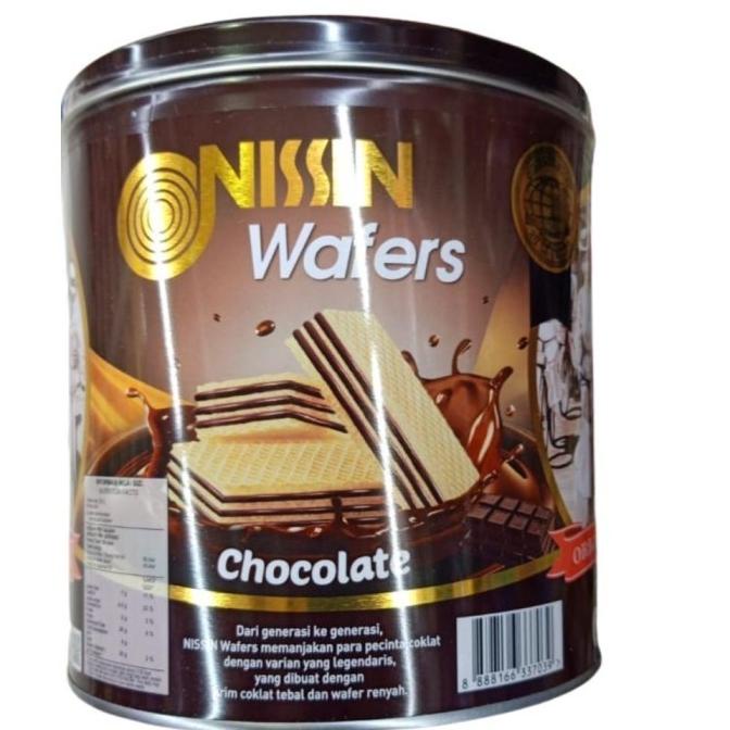 Jual BISKUIT KALENG [CHOCO CENTER] NISSIN WAFER KALENG 600GR COKLAT ...