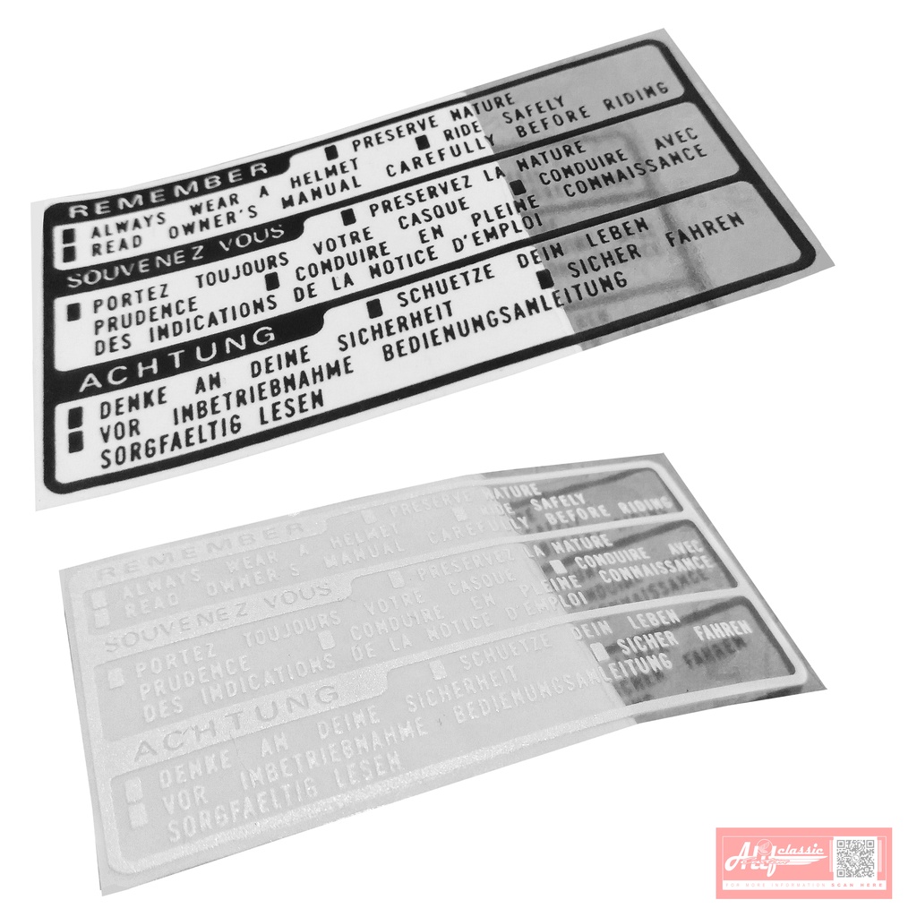 Jual STIKER REMEMBER STICKER DECALS REMEMBER MARK DRIVE CAUTION T XL230 ...