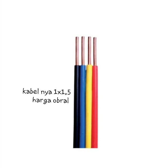 Jual Kabel NYAF Hitam Tunggal Serabut 1x1,5mm oKKKE*** | Shopee Indonesia