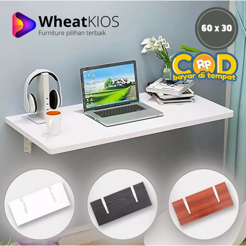 Jual [Paket Komplit] Size 60x40cm Meja Lipat Dinding Minimalis Bracket ...
