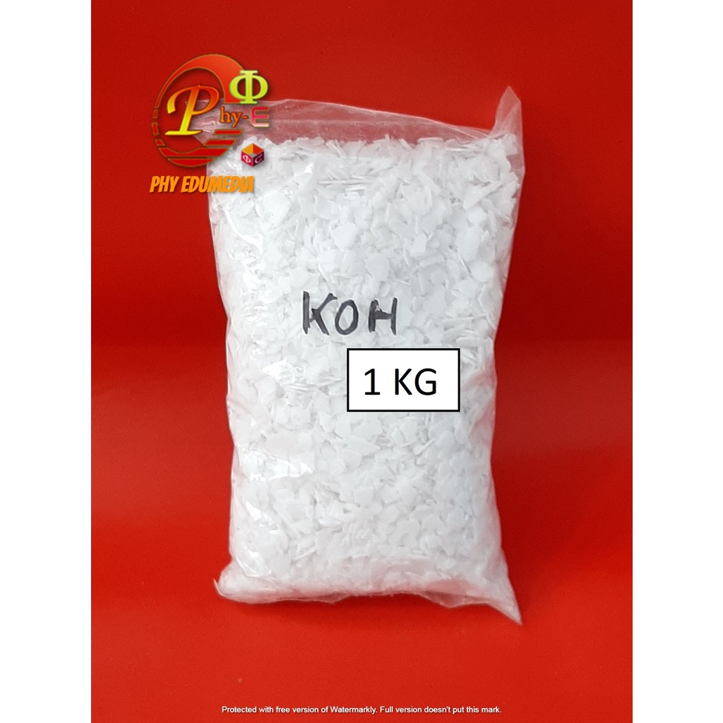 Jual KOH / Potassium hydroxide / Kalium Hidroksida Teknis 1kg | Shopee ...